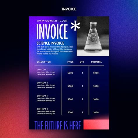 Free Psd Gradient Science Template Design
