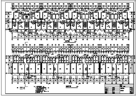 5110平方米某县村镇六层带跃层住宅建筑施工cad图，共七张土木在线