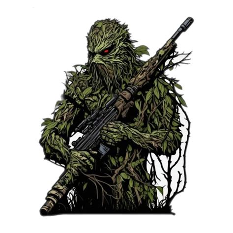 Swamp Thing Alec Holland Gun Vinyl Car Sticker Little Sticker Store