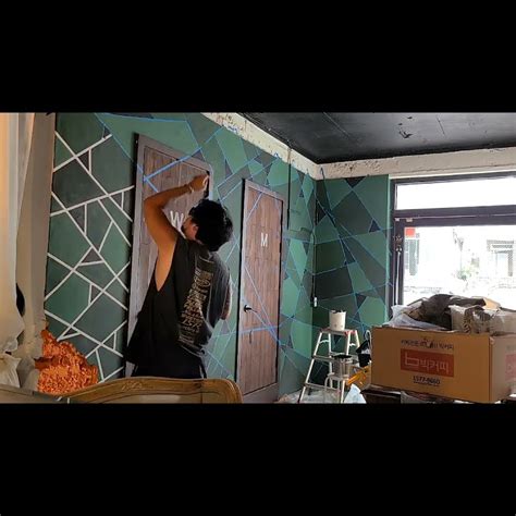 이색 페인트 칠 Youtube