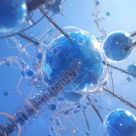 Premium Photo Futuristic Nanotechnology Networks Concept Art With Abstract Spheres