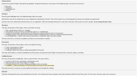 Solved Getting Started Create A New Project In Eclipse Chegg