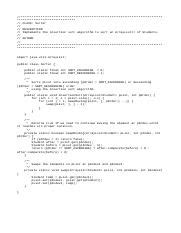 Sorter Java CLASS Sorter DESCRIPTION Implements The