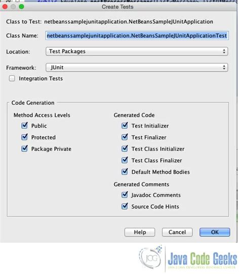 JUnit NetBeans Example Java Code Geeks