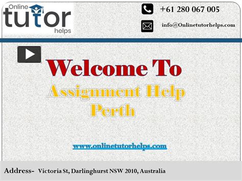 Ppt Assignment Help Perth Ppt Powerpoint Presentation Free To