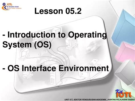 PPT Lesson 05 2 Introduction To Operating System OS OS Interface Environment PowerPoint