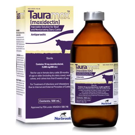 Tauramox Moxidectin Injectable Solution For Beef And Non Lactating