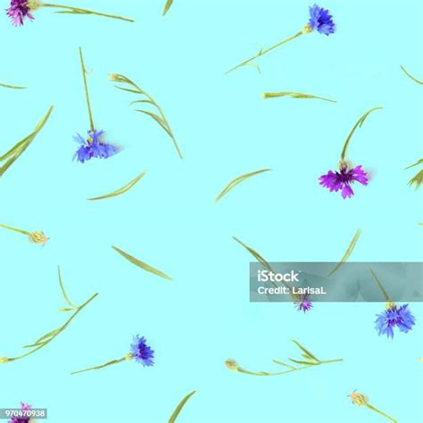 완벽 한 꽃 패턴입니다 섬세 한 꽃 봉 오리와 잎 수레 국화의 청록색 배경 평면도 평면 레이아웃에 고립 엽서 배경 화면 다양 한 디자인에 사용할 수 있습니다 0명에 대한