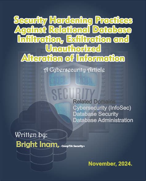 security hardening practices against relational database infiltration