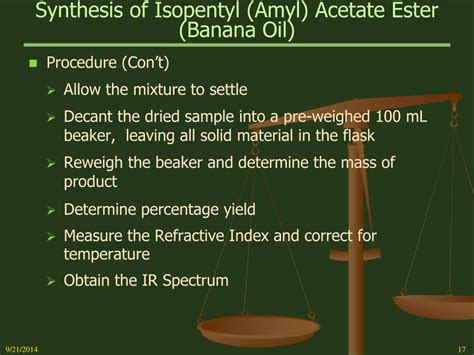 Ppt Synthesis Of Isopentyl Amyl Acetate Ester Banana Oil Powerpoint Presentation Id 4660304