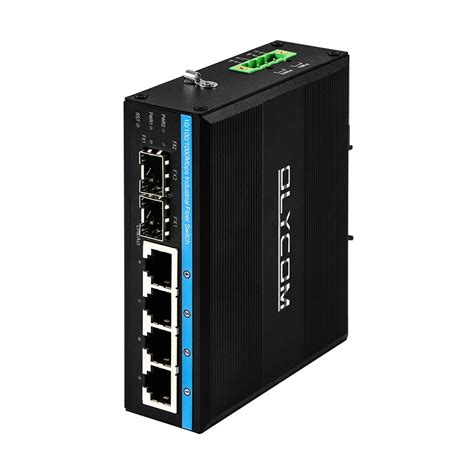 Gigabit Erps Managed Ethernet Switch 2sfp 4rj45 Din Rail Network Switch With Poe Output