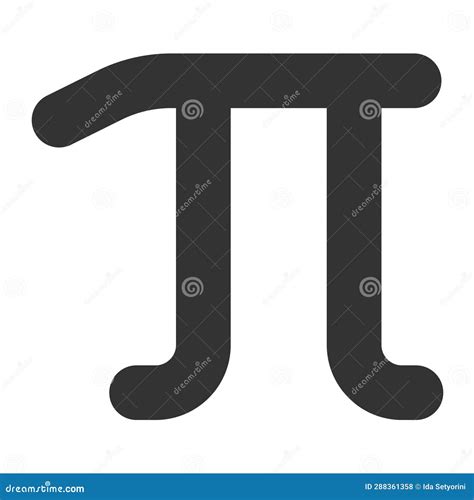 Pi Math Icon Vector Stock Illustration Illustration Of Logo 288361358