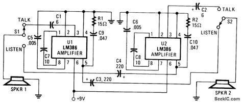Intercom Basic Circuit Circuit Diagram