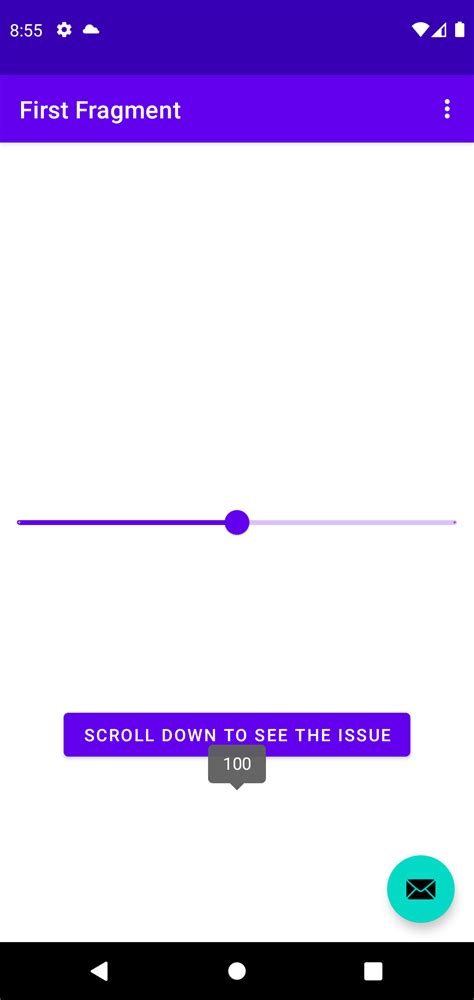 slider value label is out of sync with slider when labelbehavior