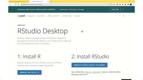 How To Download And Install R And Rstudio Youtube