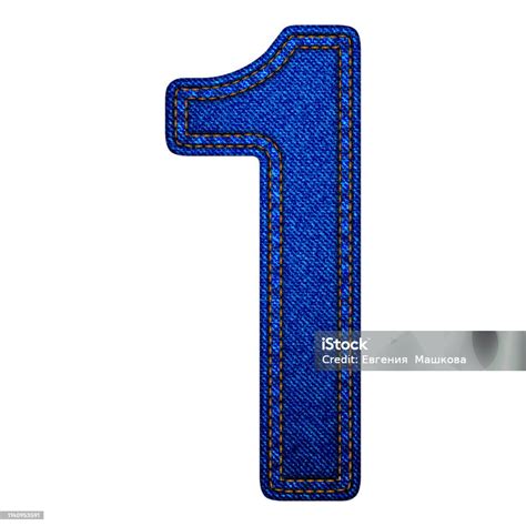 청바지 알파벳 문자 숫자 1 벡터 일러스트 레이 션 현대 템플릿 디자인 0명에 대한 스톡 벡터 아트 및 기타 이미지 0명 1 3차원 형태 Istock