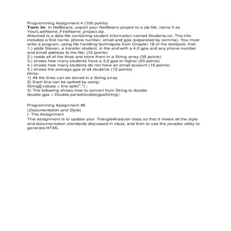 Using File Handling Techniques From Chapter The Textbook