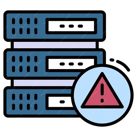 Premium Vector Database Machine Outage Vector Cloud Computing And Web