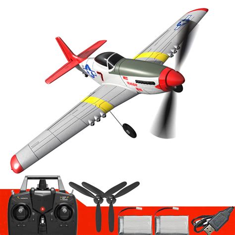 Buy Fancemot Rc Airplanes 4 Ch Rc Plane P51 Mustang Ready To Fly Wwii