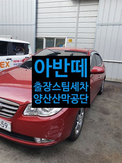 부산출장세차 아반떼세차