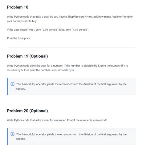 Solved Problem 18 Write Python Code That Asks A User Do You