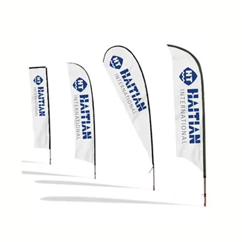 Custom Outdoor Advertising Beach Flag Banners Flying Feather Flag