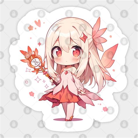 Chibi Illya Anime Sticker Teepublic