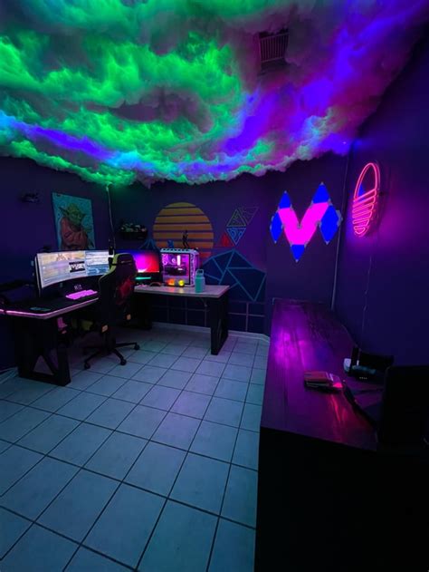 My Synthwave Inspired Gaming Room Is Finally Mostly Complete R Outrun