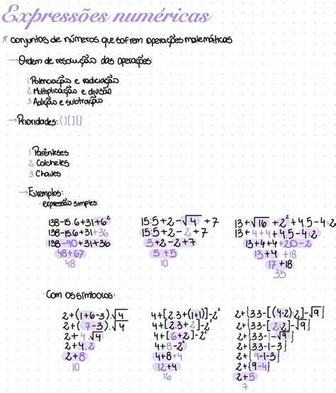 ExpressÕes NumÉricas Expressões Numericas Numérico Conjuntos Numéricos
