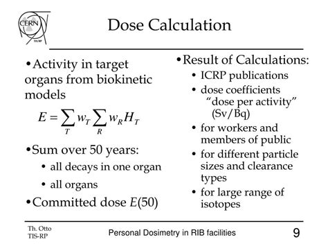 Ppt Personal Dosimetry In A Rib Facility Powerpoint Presentation