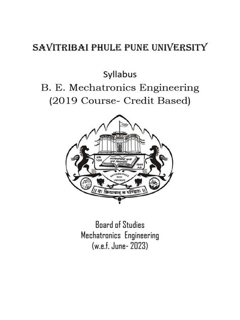 Be Mechatronics Engineering Syllabus Pdf Frequency Modulation