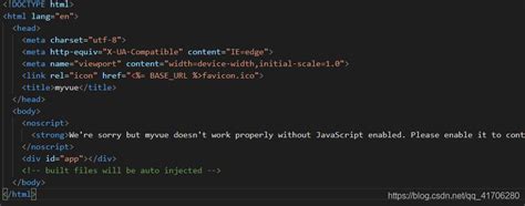 Vscode下vue的项目结构分析vscode中vue项目结构 Csdn博客