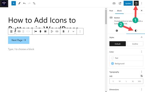 How To Add Icons To Buttons In WordPress