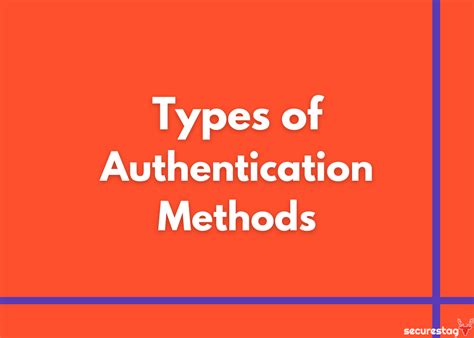 Types Of Authentication Methods In Cybersecurity Explained