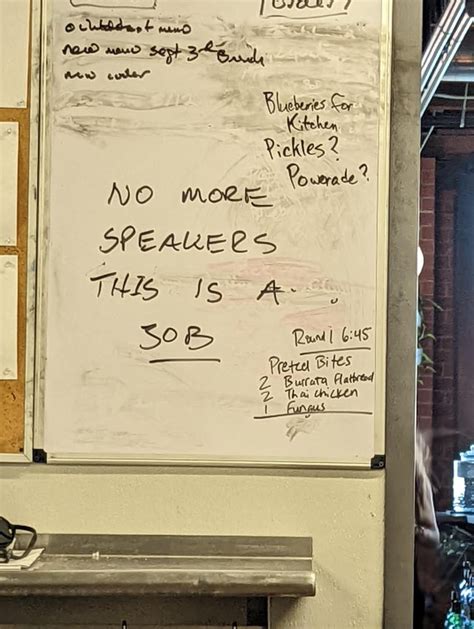 We Love A Good Passive Agressive Note From The Chef R