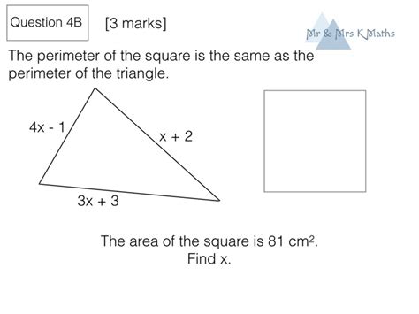Forming And Solving Equations From Shapes And Angle Problems Relay Teaching Resources