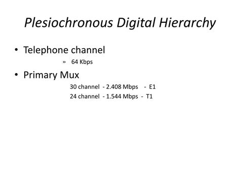 Ppt Plesiochronous Digital Hierarchy Powerpoint Presentation Free Download Id 5701356