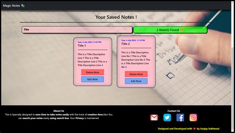 Github Debugger Snjymagic Notes This Repository Contains The Code Of Magic Notes Note