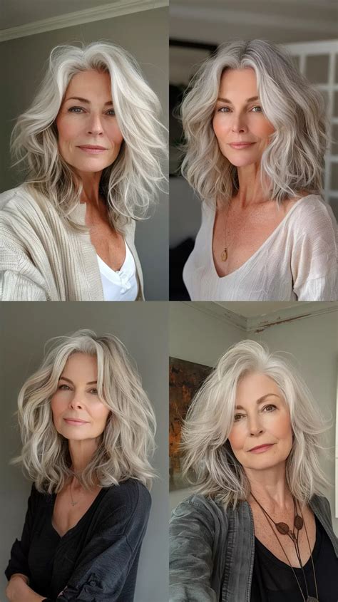 23 Beautiful Medium Length Hairstyles For Women Over 60 Trendyvibes