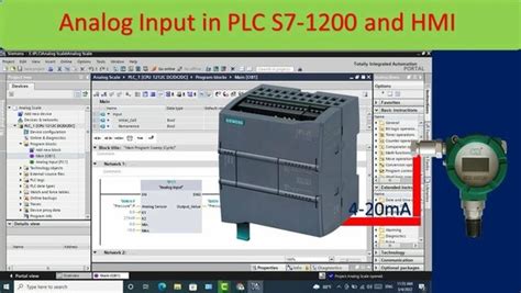 Analog Input In PLC S7 1200 Using TIA Portal V15 Animation On HMI