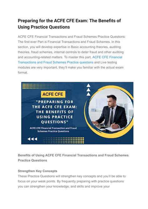 PPT Preparing For The ACFE CFE Exam The Benefits Of Using Practice Questions PowerPoint