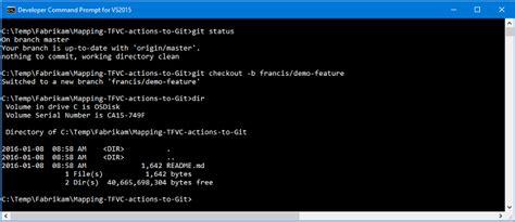 Map Tfvc Actions To Git Azure Repos Microsoft Learn