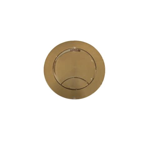 Round Concealed Cistern Push Button In Brushed Brass