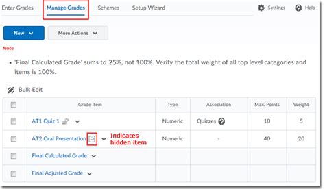 Hide And Show Grades