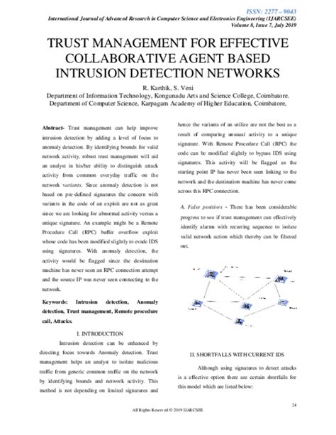 Pdf Trust Management For Effective Collaborative Agent Based