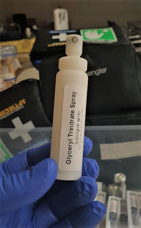 Glyceryl Trinitrate Gtn Spray Prop For Healthcare Simulation By Aleksandrs Oborins Download