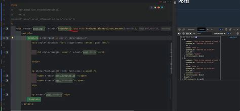 javascript alpinejs pass an array from php to x init stack overflow