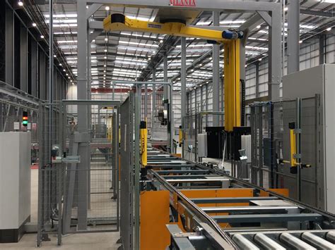 Automated Warehouse High Speed Pallet Wrapping Atlanta Uk