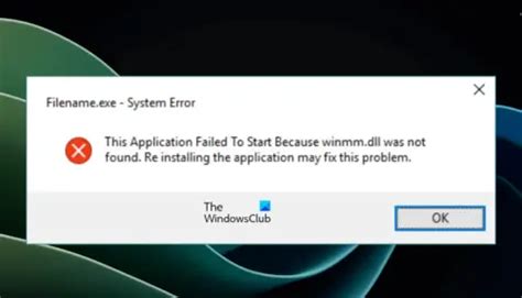 Fix Winmmdll Not Found Or Missing Error In Windows 1110