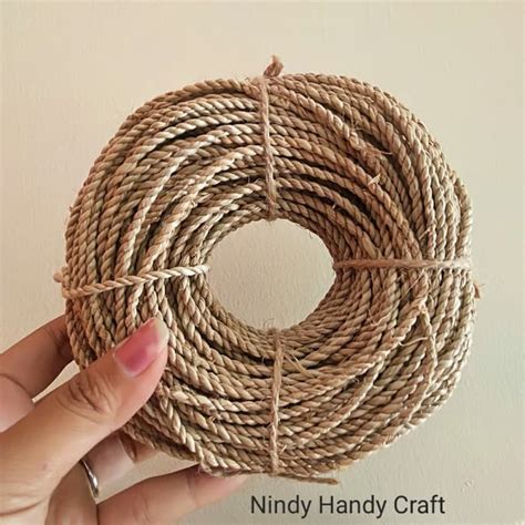 Jual 10 Meter Tali Rami 23 5mm Tali Serat Alam Tali Angel Tali